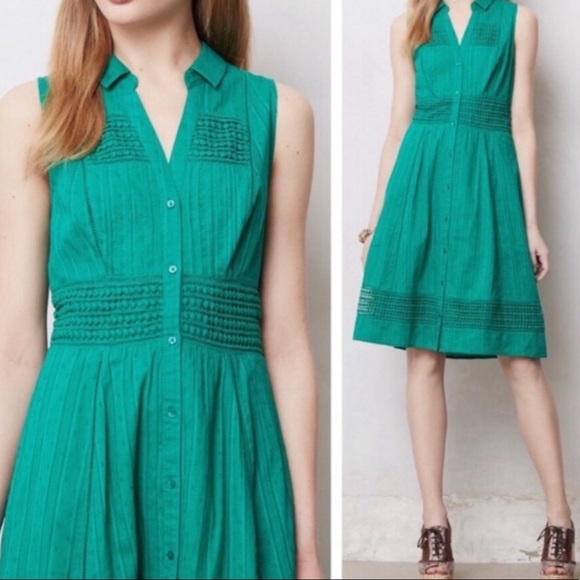 Anthropologie | Dresses | Anthropologie Maeve Retro Beda Swiss Dot ...